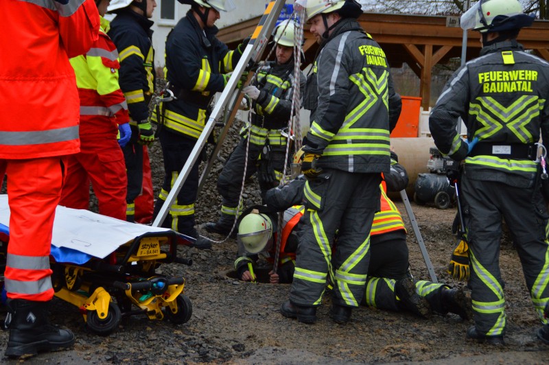 Arbeitsunfall im Kanal – Schnelle Rettung trotz schwieriger Lage ...